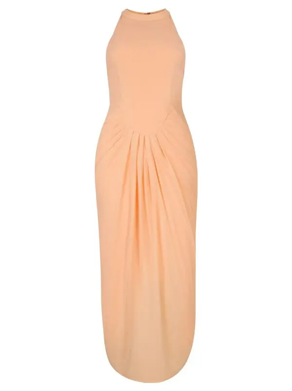 THE GT ATELIER Neutrals Peach Maxi Dress - Orange