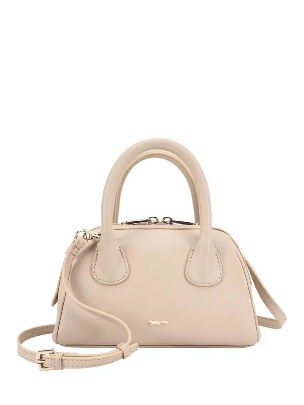 Paul Costelloe Astria Leather Crossbody Grab Bag - Black