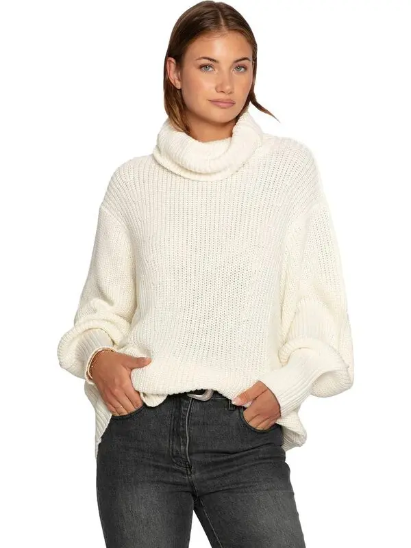 BELLE & BLOOM Good Feels Oversized Sweater - Cream