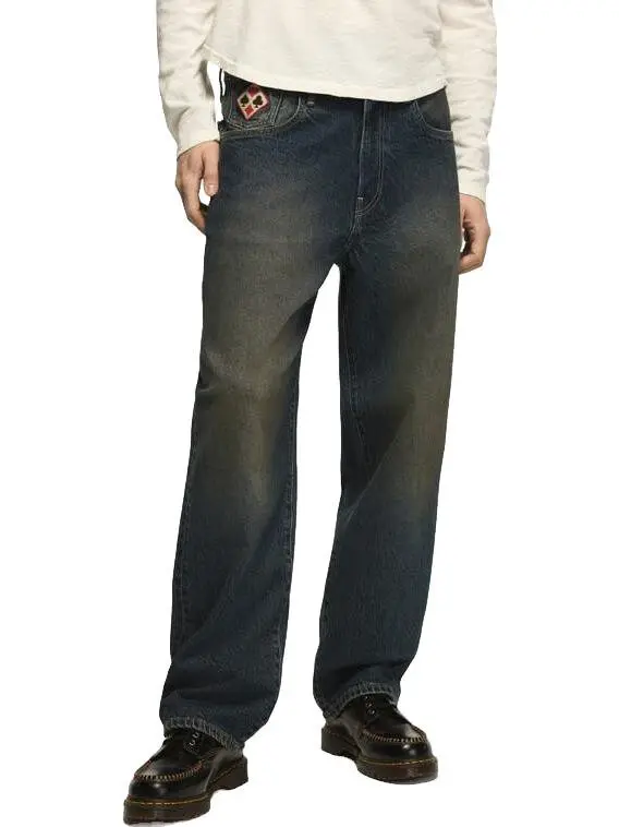 Lucky Brand 281 Baggy Mid Rise Jeans - Rustler