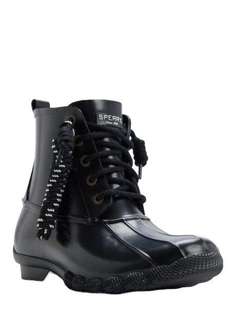 Sperry Saltwater Waterproof Lace-up Boots - Black