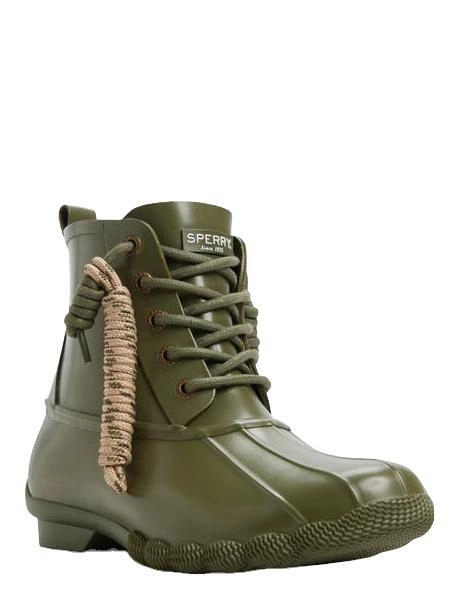 Sperry Saltwater Waterproof Lace-up Boots - Khaki