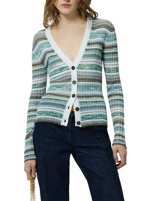 Missoni Mixed Stripe Ribbed Cardigan - S72r4