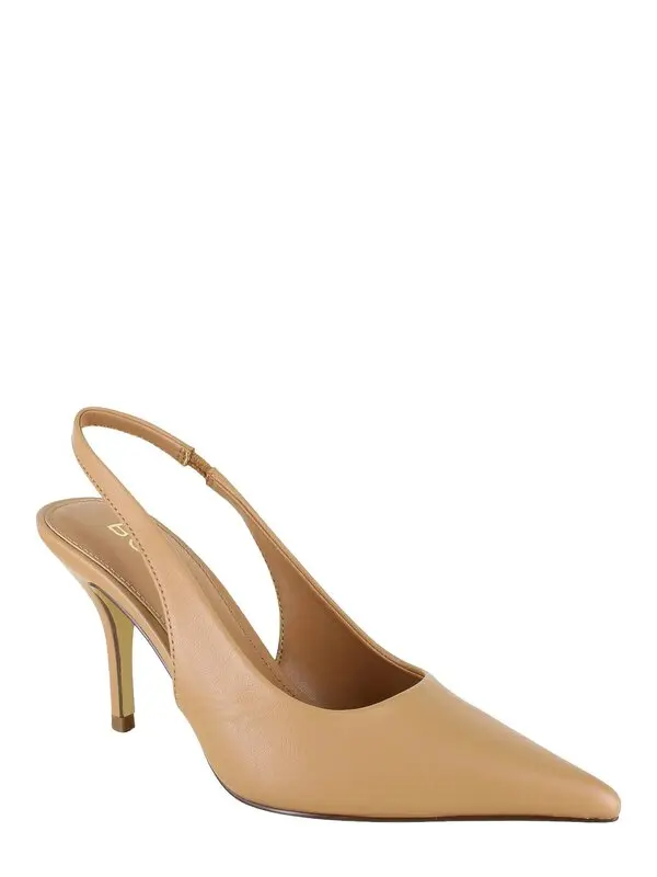 Bcbgmaxazria Conny Pointed Toe Slingback High Heel Pumps - Tan