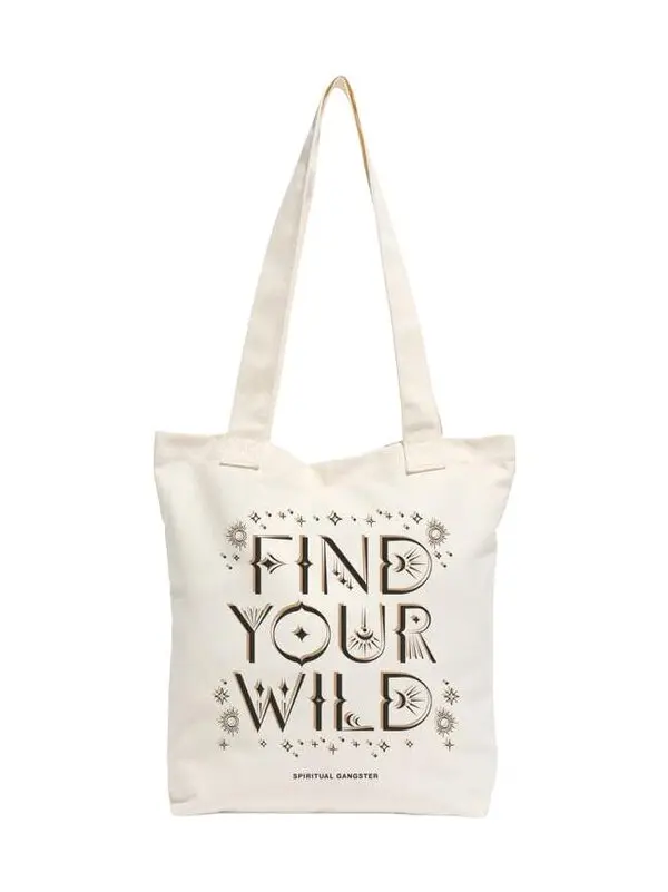 Spiritual Gangster Find Your Wild Essential Tote - Natural