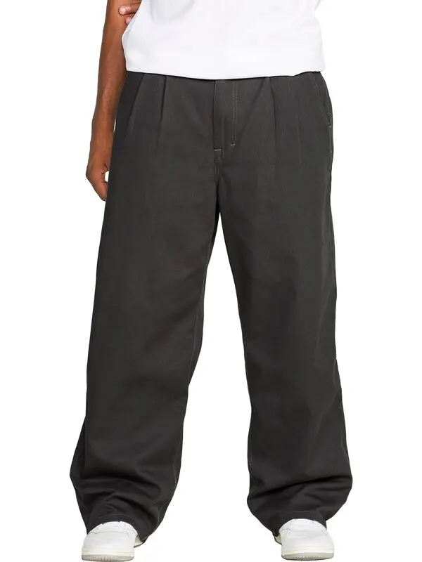 Volcom Baggos Pleat Pants Loose Fit - Castlerock