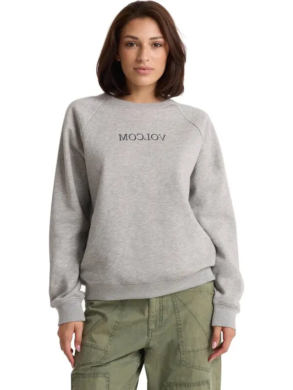Volcom Stone Magic Relaxed Fit Pullover Hoodie - Heather Grey