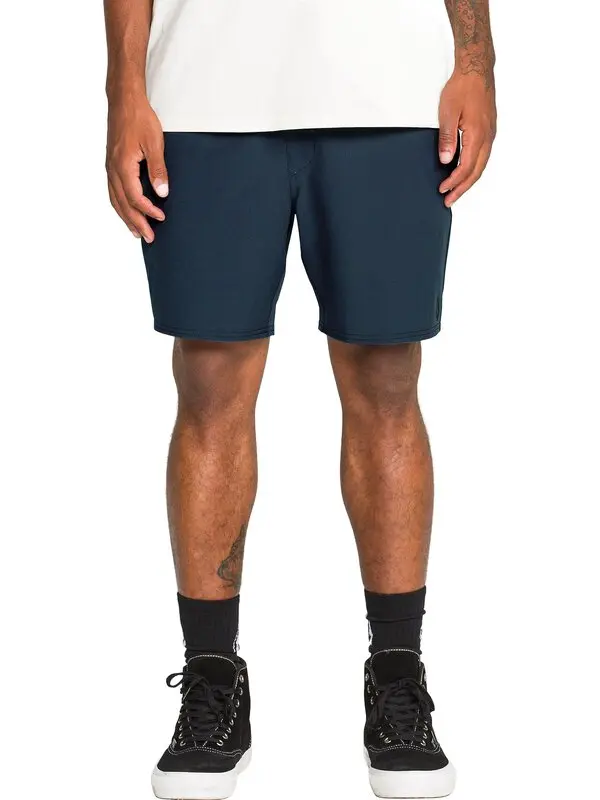 Volcom Nomoly Elastic Waist Shorts - Midnight