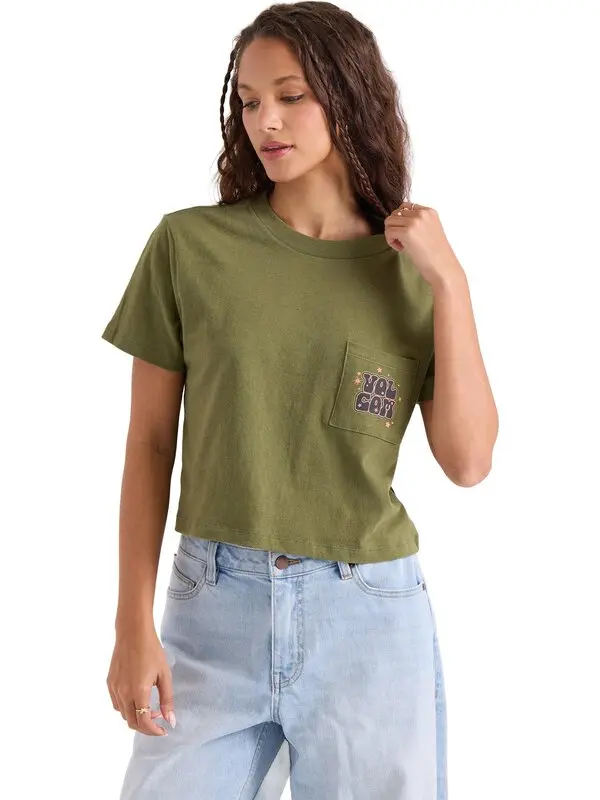Volcom Graphic Pocket T-shirt - Martini Olive