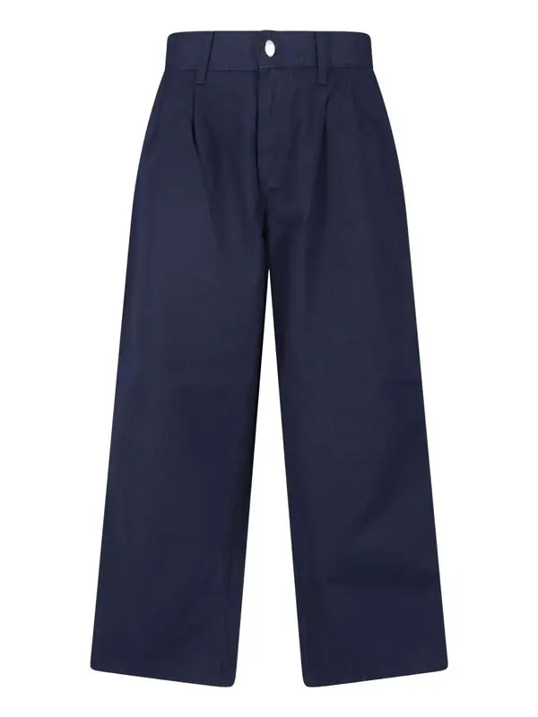 Carhartt Work In Progress Wide Leg Pants "brockman - Blue