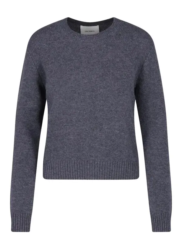 LISA YANG Mable" Cashmere Crew Neck Sweater - Gray