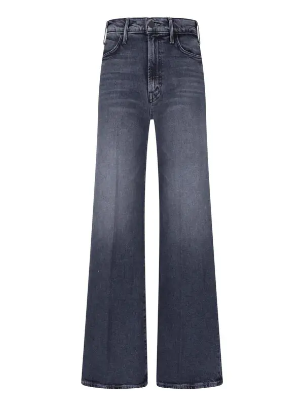 MOTHER Flared Jeans "the Hustler Roller Sneak - Black