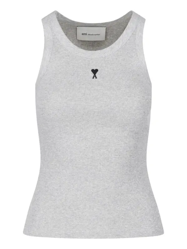 AMI Paris De Caur" Tank Top - Gray