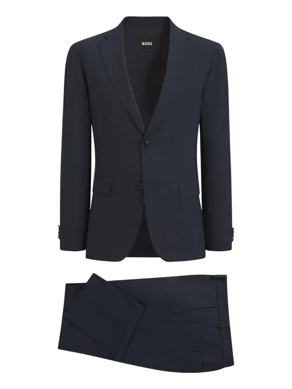 BOSS Two-piece Slim-fit Suit In Performance-stretch Fabric - Light Blue