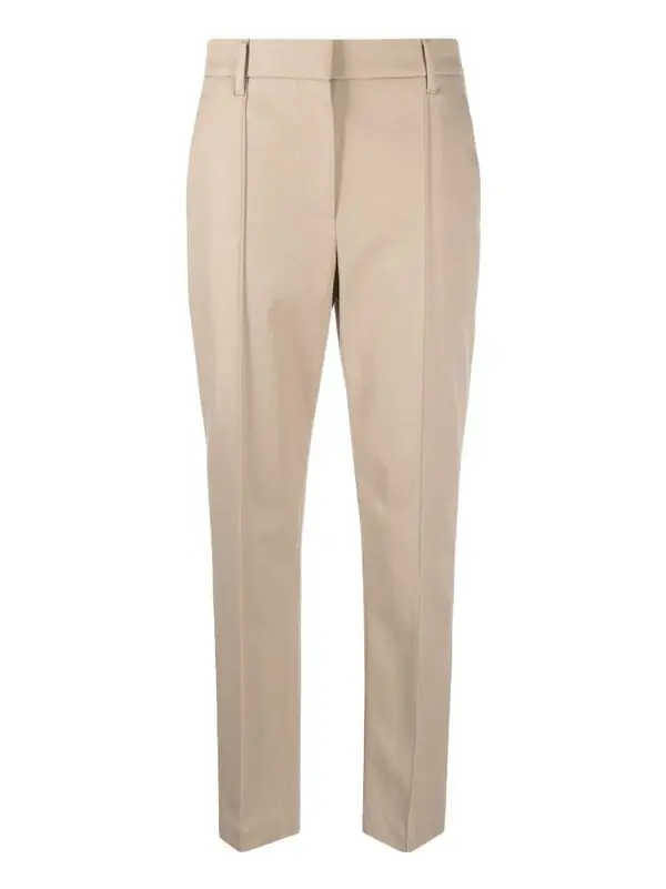 Brunello Cucinelli Straight Leg Tailored Pants - Nude