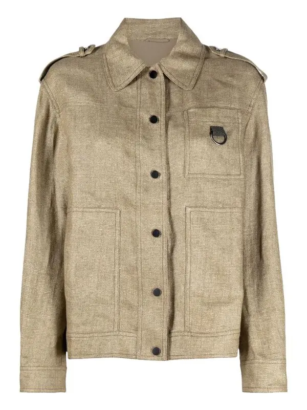 Brunello Cucinelli Pocket-detailed Shirt Jacket - Nude