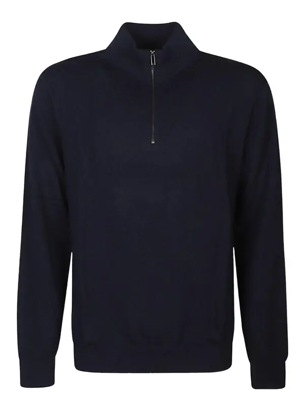 Michael Kors Zip Detailed Turtleneck Jumper - Black
