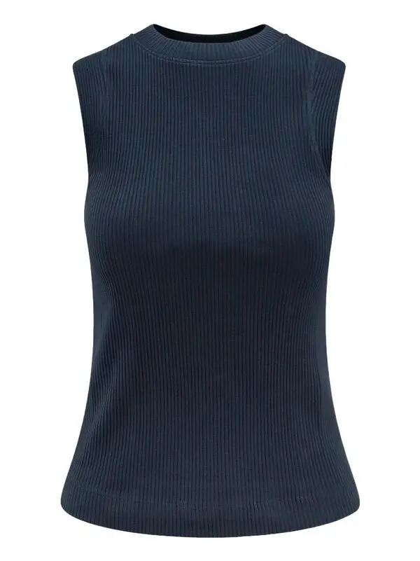 Brunello Cucinelli Ribbed Cotton Tank Top - Black