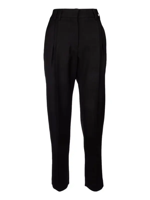 Brunello Cucinelli High-waisted Tailored Trousers - Black