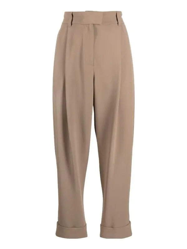 Brunello Cucinelli Cropped Tailored Trousers - Nude