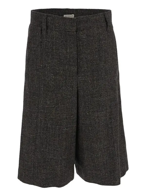 Brunello Cucinelli Flared Knee-length Shorts - Black