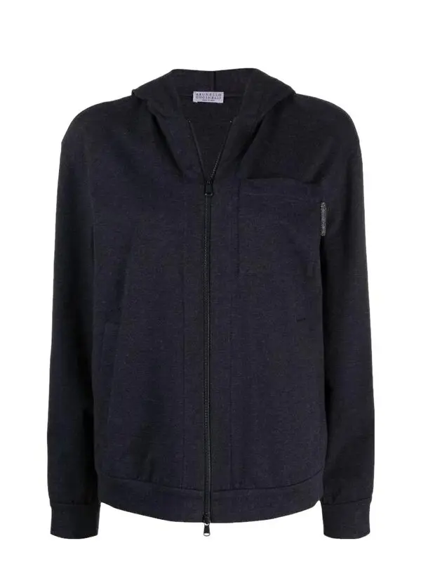 Brunello Cucinelli Zip-up Hoodie - Black
