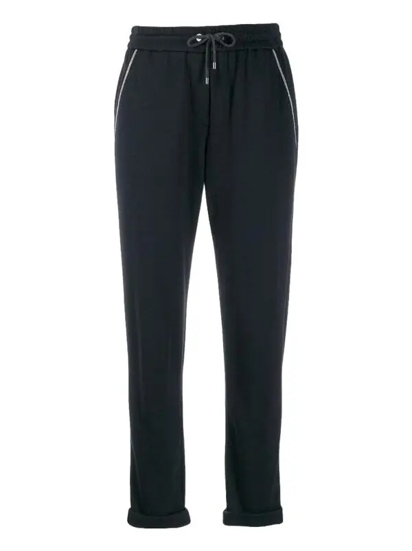Brunello Cucinelli Tapered Jersey Sweatpants - Blue