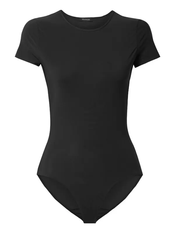 GOLDSIGN Short Sleeve Bodysuit - Black