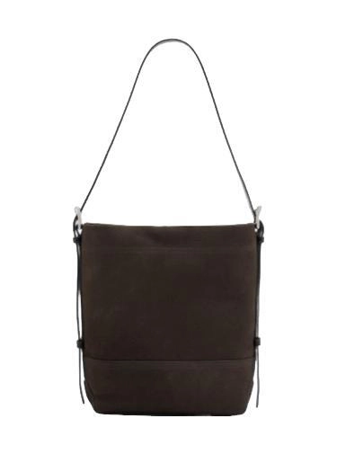 LEMAIRE Medium Leather Shoulder Bag - Brown