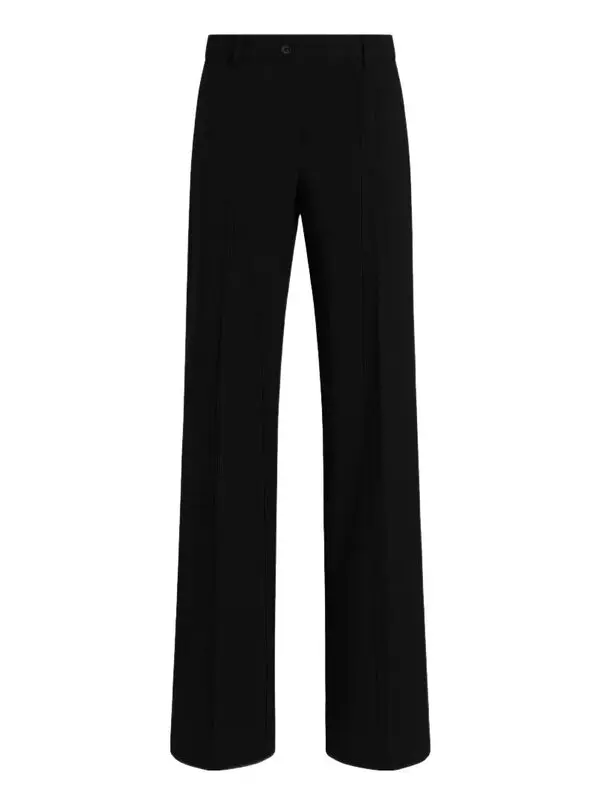 Dolce & Gabbana Tailored Pants With Belt Loops And Button Detail - Black