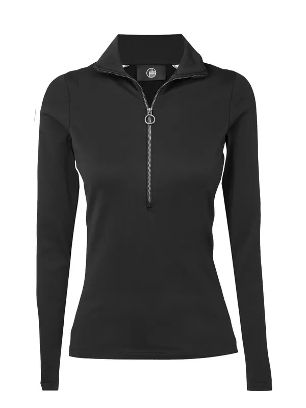 Fusalp Negam" Striped Stretch-jersey Half-zip Base Layer - Black
