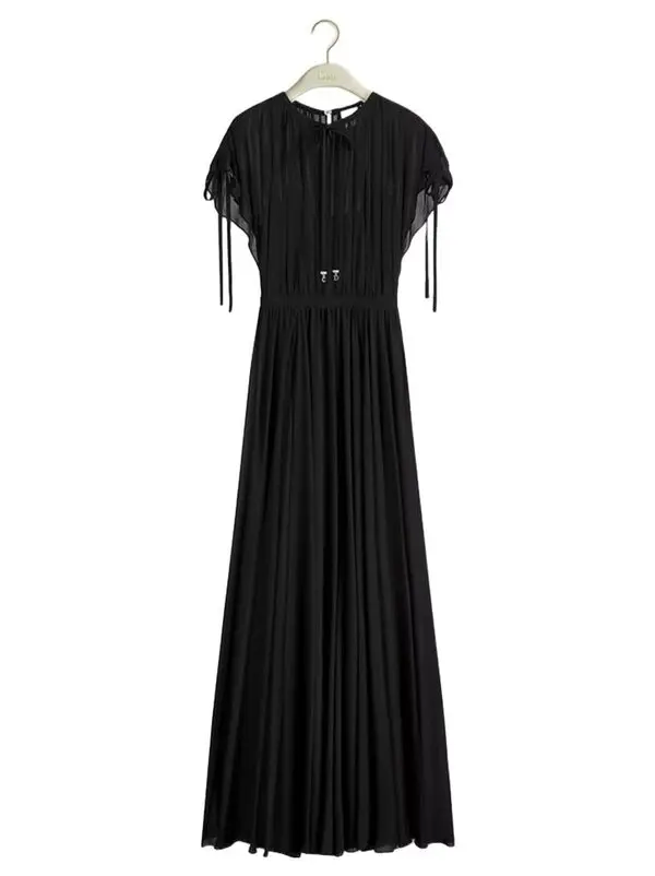 Dior Dioriviera Long Flared Dress - Black