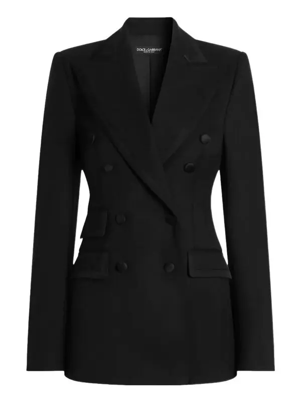 Dolce & Gabbana Long-sleeved Suit Jacket - Black