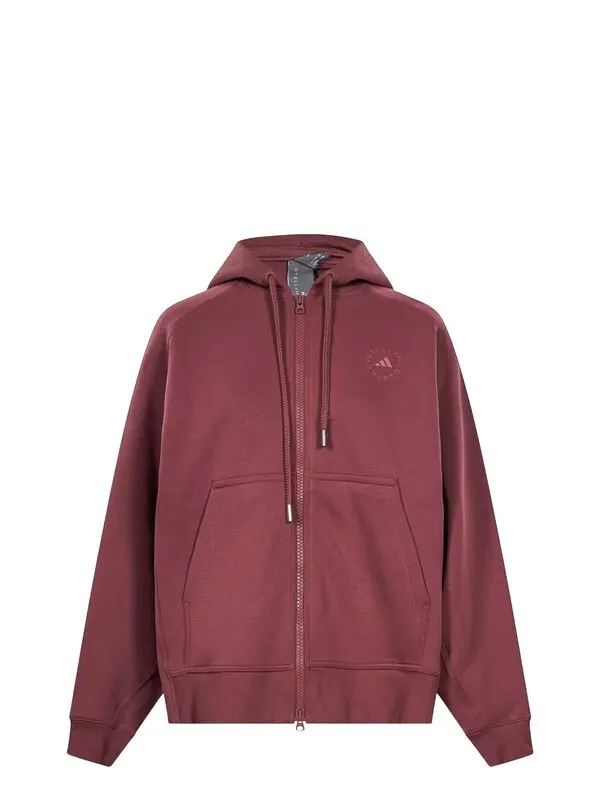 Adidas By Stella McCartney Long Sleeve Hooded Sweatshirt - Red