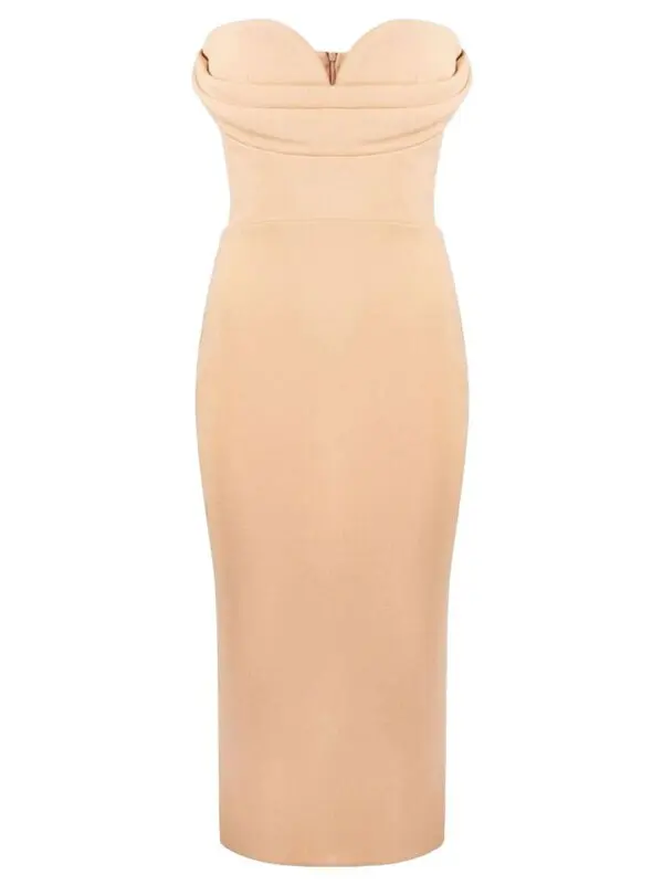 Alex Perry Darcy Sweetheart-neck Dress - Nude