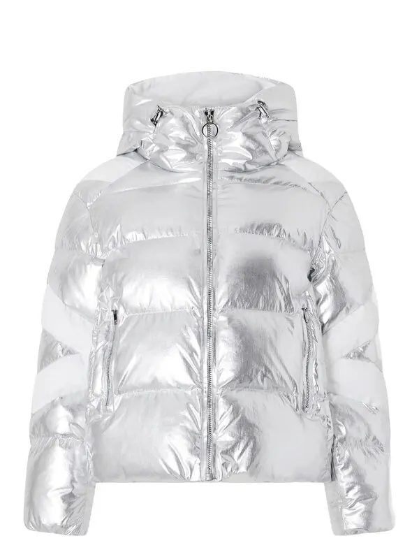 Fusalp Charloy Quilted Metallic Hooded Jacket - White