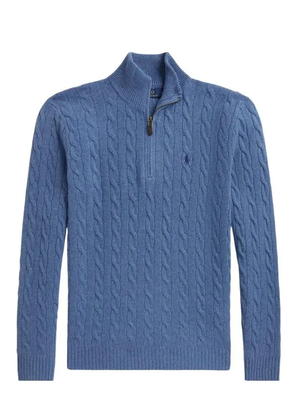 Polo Ralph Lauren Cable Knit Half-zip Pullover - Blue
