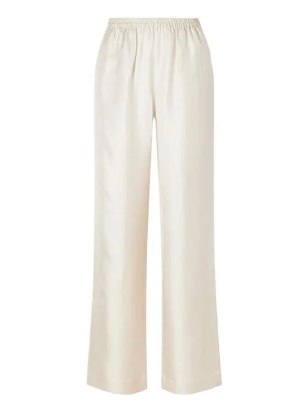 Loulou De Saison Satin Straight-leg Trousers - No