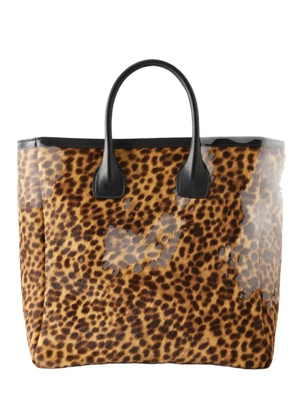 NILI LOTAN Freddie Calf Hair Tote - Brown