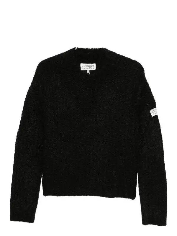MAISON MARGIELA Long Sleeve Crewneck Jumper - Black