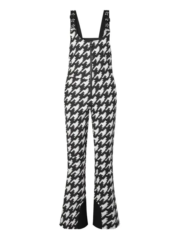 Perfect Moment Jg Houndstooth Ski Salopettes - Black