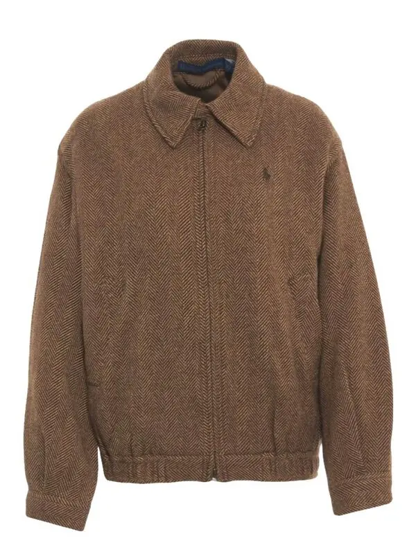 Polo Ralph Lauren Long Sleeve Zip-up Jacket - Brown