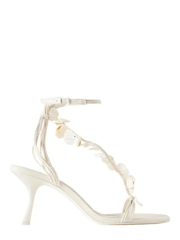 Simkhai Embellished Leather Sandals - No