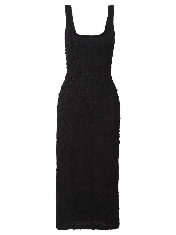 Mara Hoffman Textured Midi Dress - Black