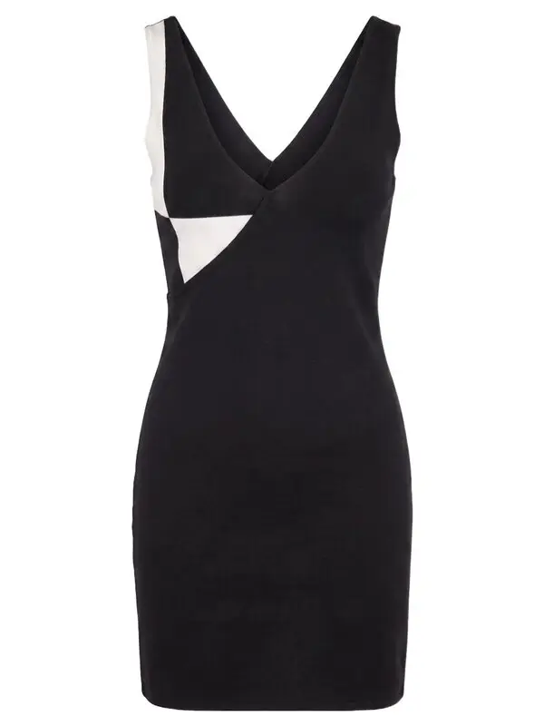 Versace V-neck Dress - Black