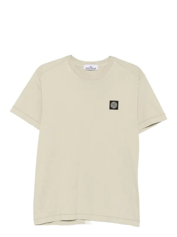 Stone Island Logo Patch T-shirt - Sand
