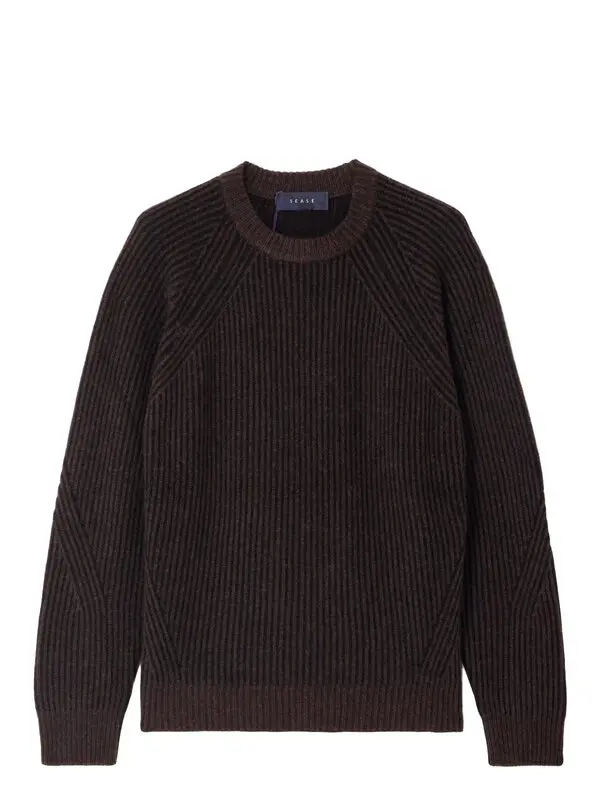 Sease Ribbed Cashmere Sweater - Black