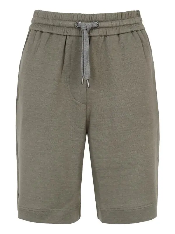 Brunello Cucinelli Belted Waist Shorts - Gray