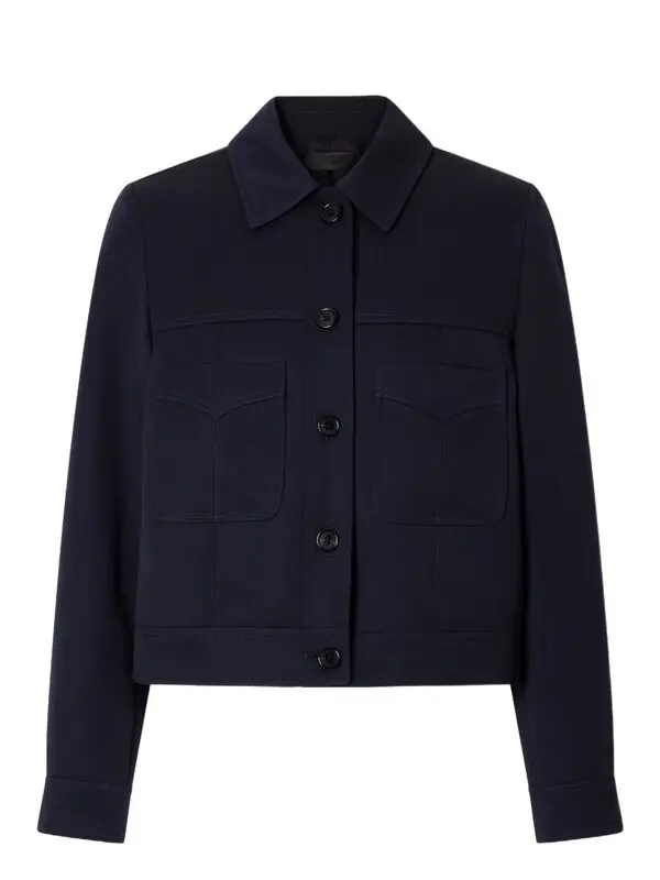 NILI LOTAN Cropped Trucker Jacket - No
