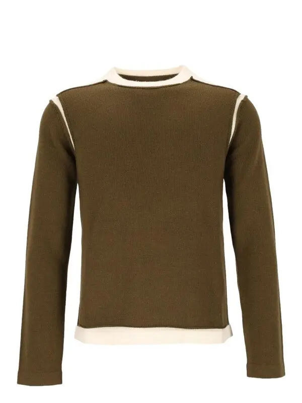 MAISON MARGIELA Long Sleeve Crewneck Jumper - Green
